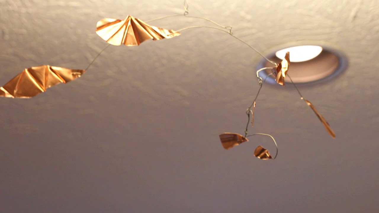 Prototype of copper foil mobile - YouTube