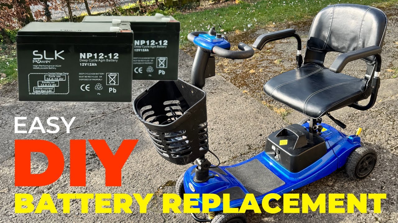 🔋 How to EASILY Replace Batteries in a Small Mobility Scooter | DIY ...