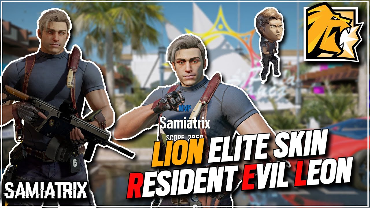 LION ELITE SKIN - RESIDENT EVIL LEON ELITE SKIN, MVP ANIMATION, IN GAME ...