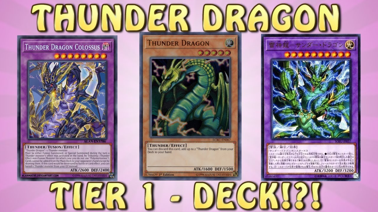 Yu-Gi-Oh! Thunder Dragon Decklist + Combos by Darren Stephenson - YouTube