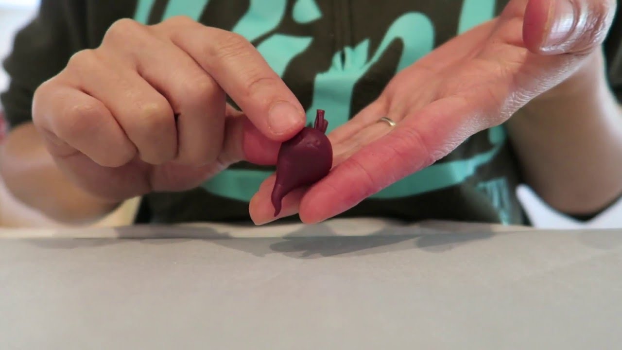 Easy Beet Polymer Clay Tutorial - YouTube