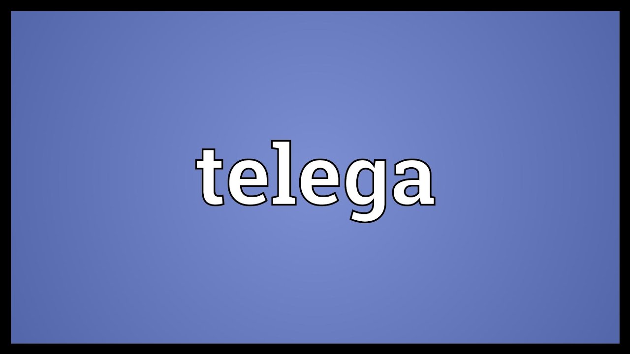 Telega Meaning - YouTube