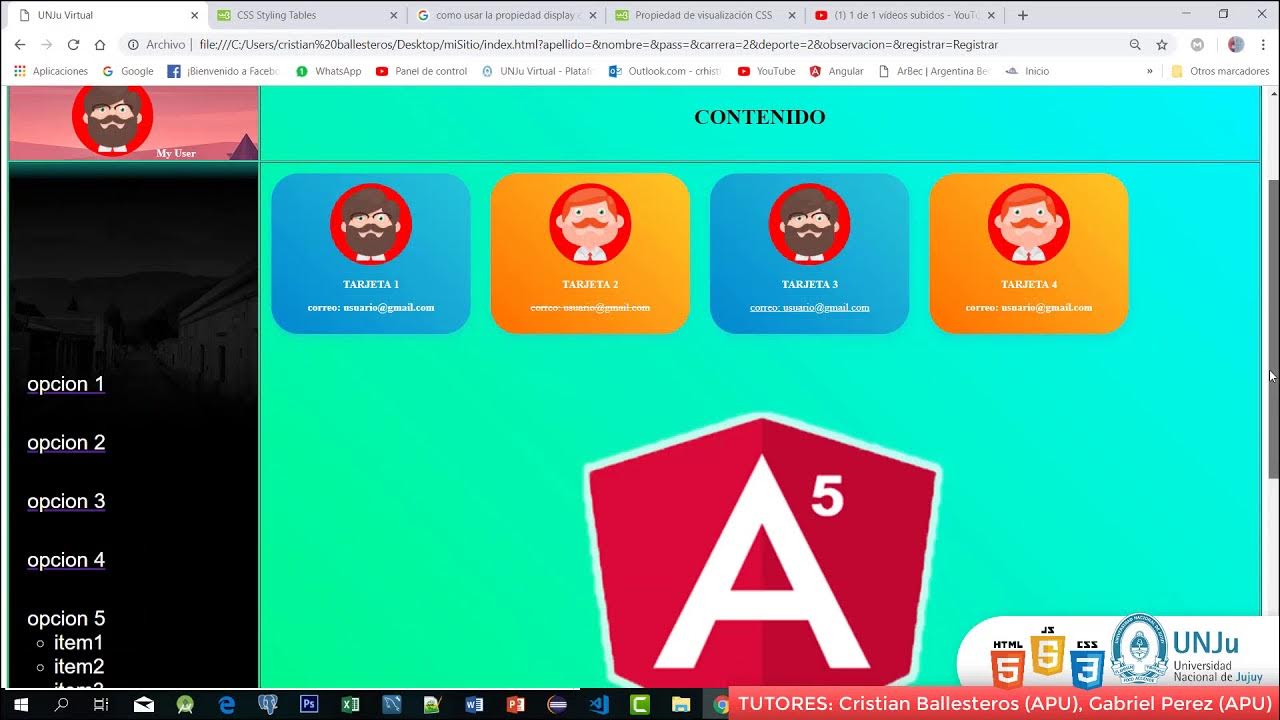 HTML CSS JS PRACTICA PARTE 6/6 - YouTube