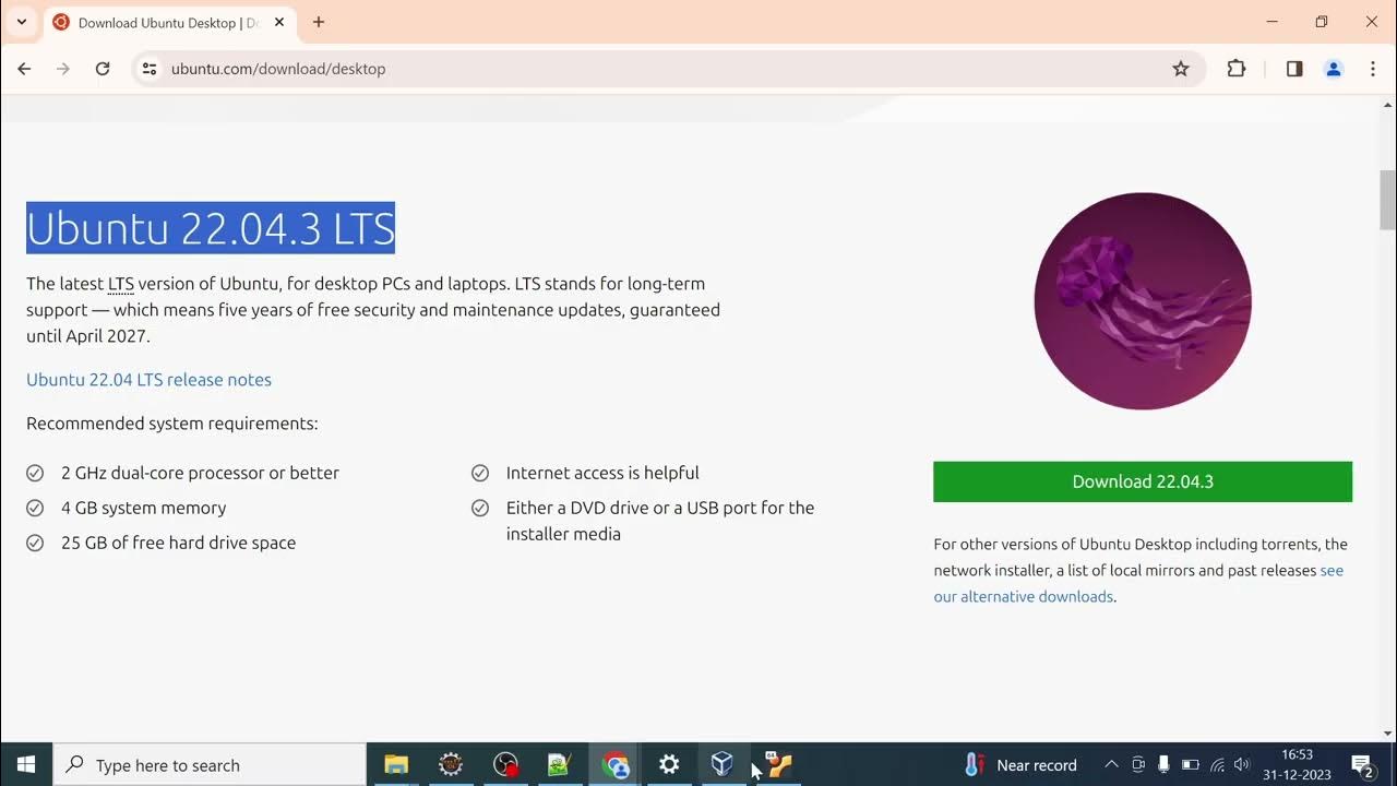 [Updated 2024] How to Install Ubuntu 22.04.3 LTS VM on VirtualBox 7.0.12 in Windows 11 - YouTube