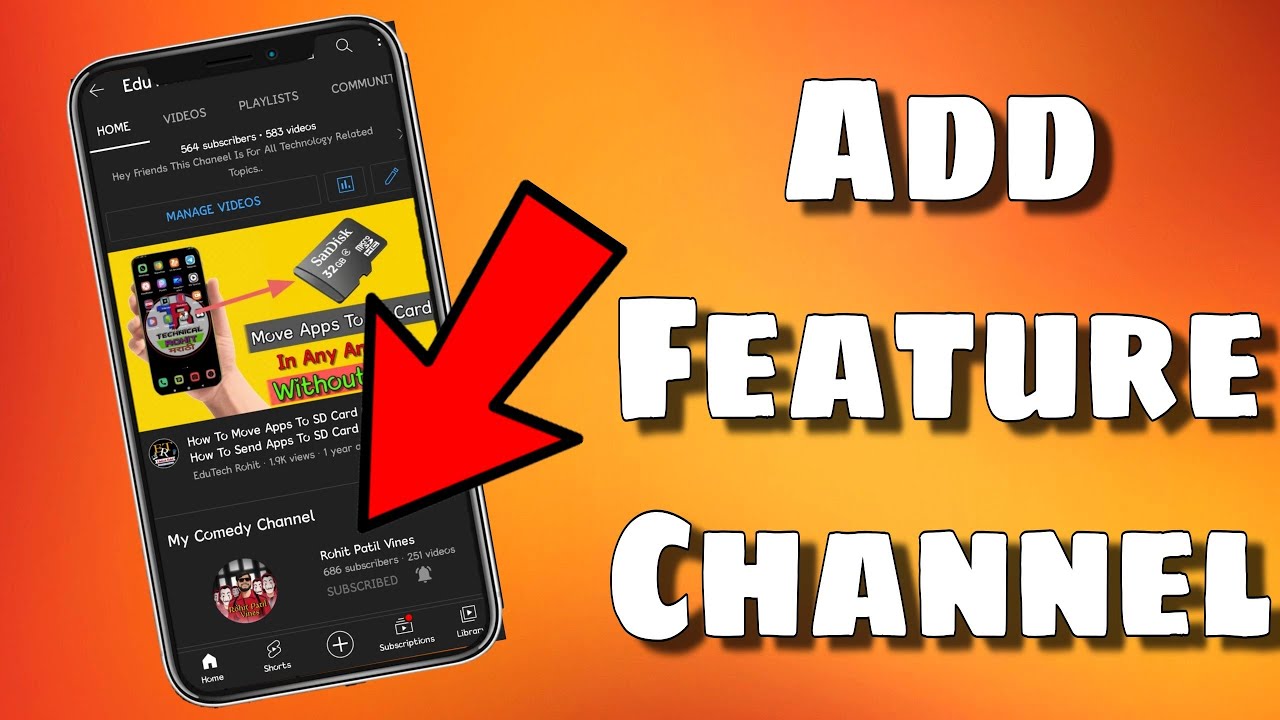 How To Add Channels To Our Youtube Channel | How to feature channels on ...