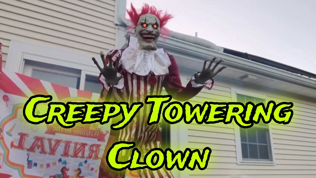 Creepy Towering Clown | Spirit Halloween 2024 - YouTube