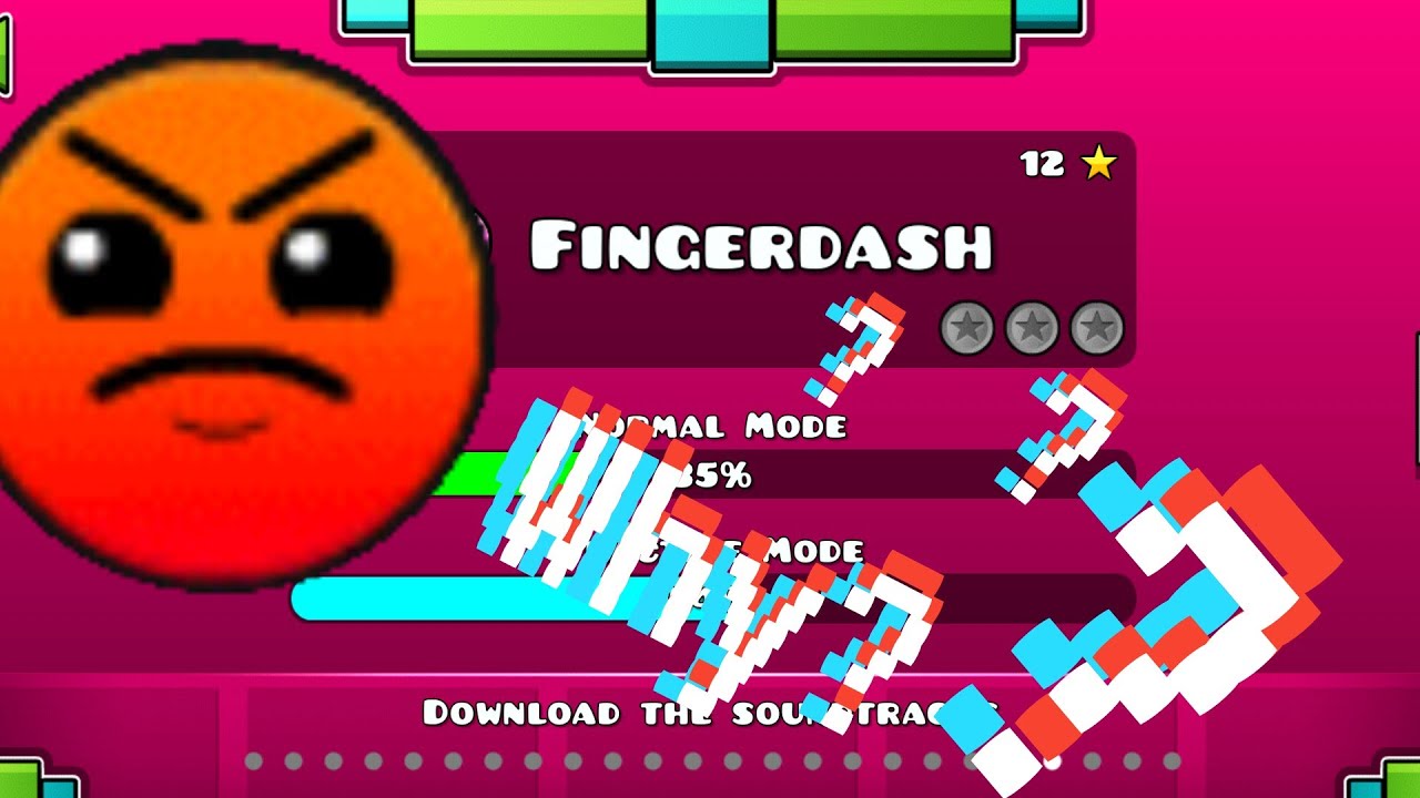 different finger dash|Geometry dash|BY ZAPRO PH - YouTube