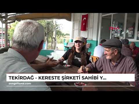 Tekirdağ - Kereste şirketi sahibi Yonca, testere ile ağaç kesiyor, nakliye yapıyor