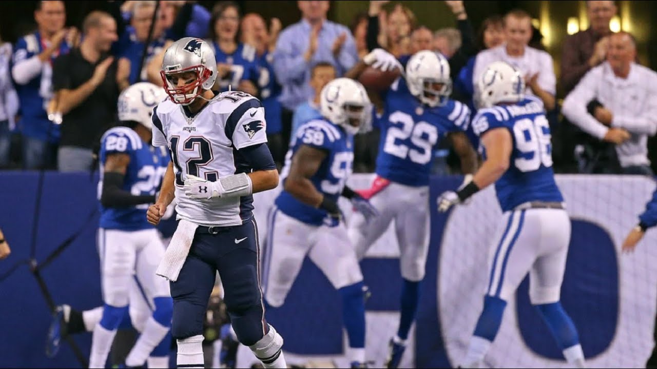 Every Colts Interception of Tom Brady - YouTube