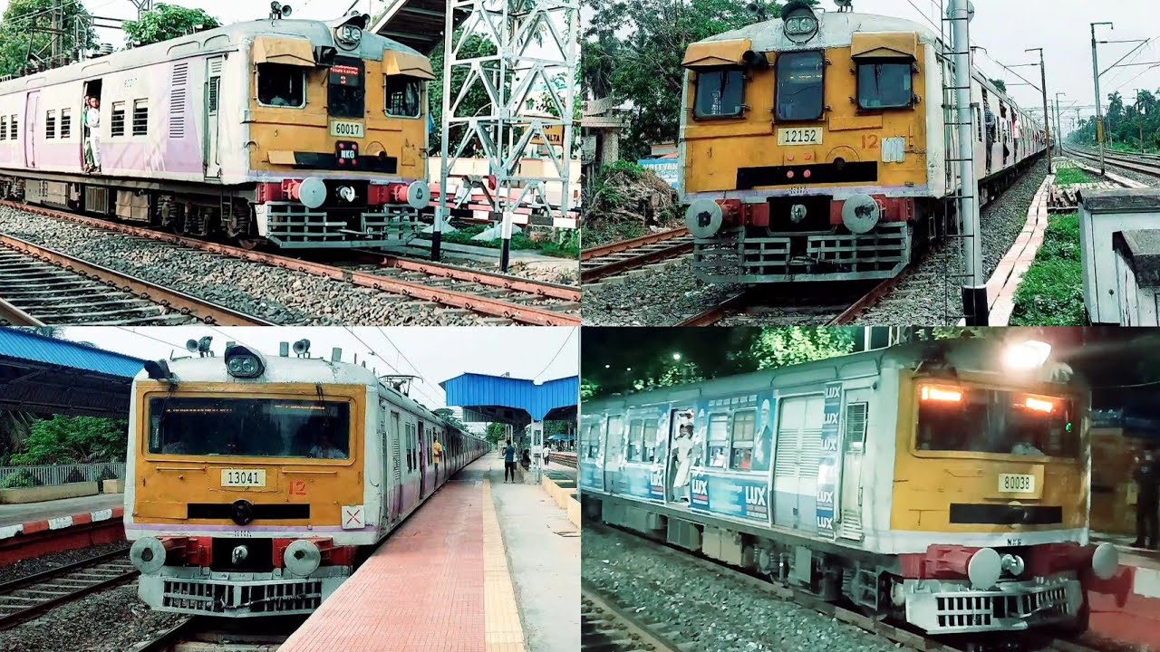 Morning Evening Night - Local Trains galloping through Palta station # ...