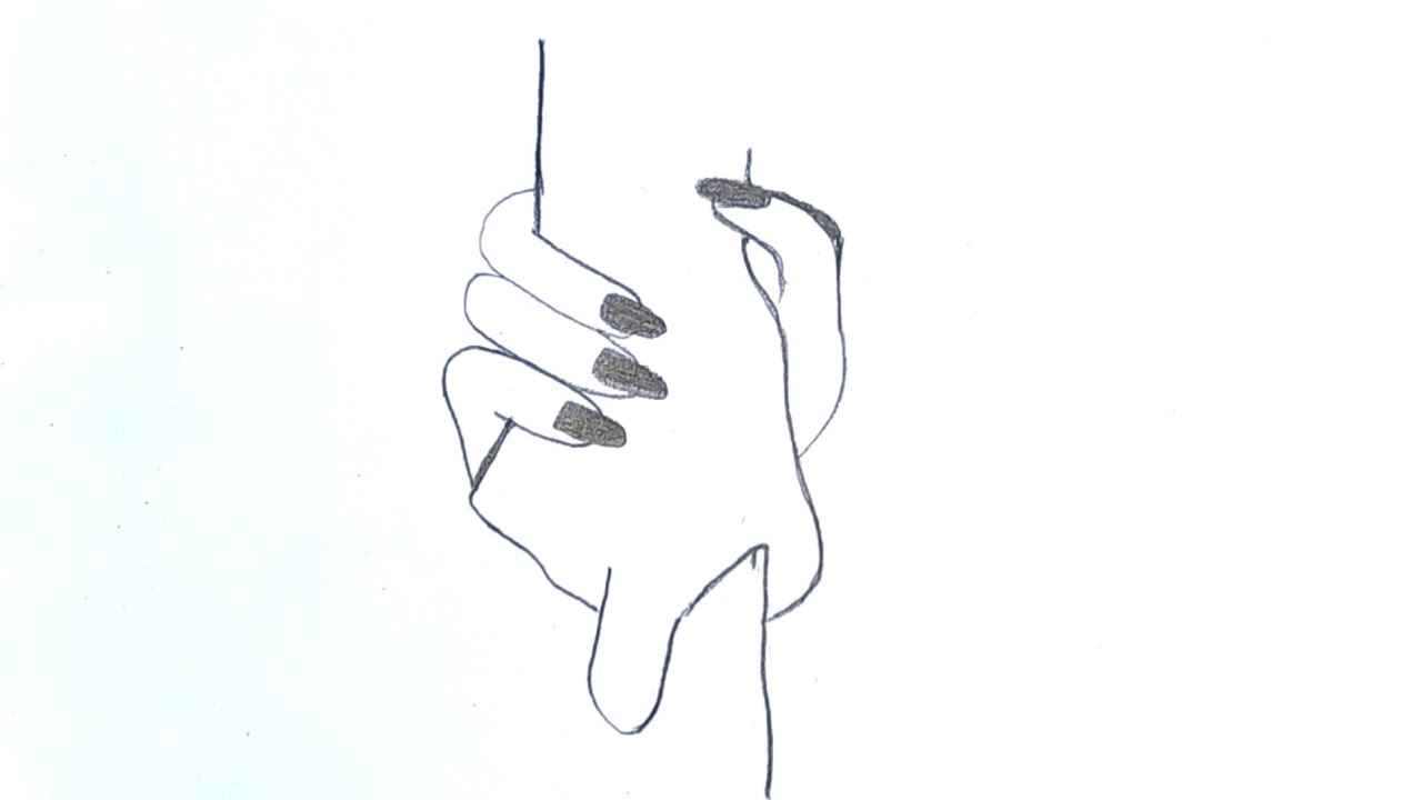 holding hands drawing easy step by step | holding hands drawing ...