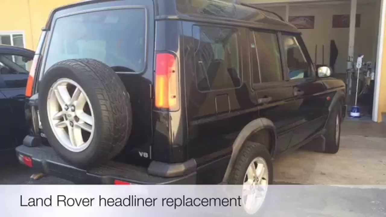 Land Rover Range Rover interior upholstery works: headliner replacement ...