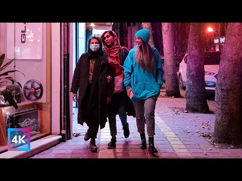 Night Walk in Rasht Golsar, Iran | 4K 3D Sound - YouTube