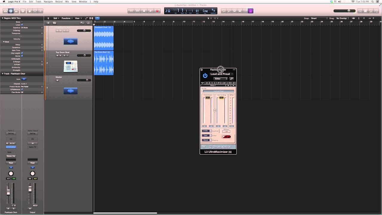 174 Waves L3 Ultramaximizer In Logic Pro - YouTube