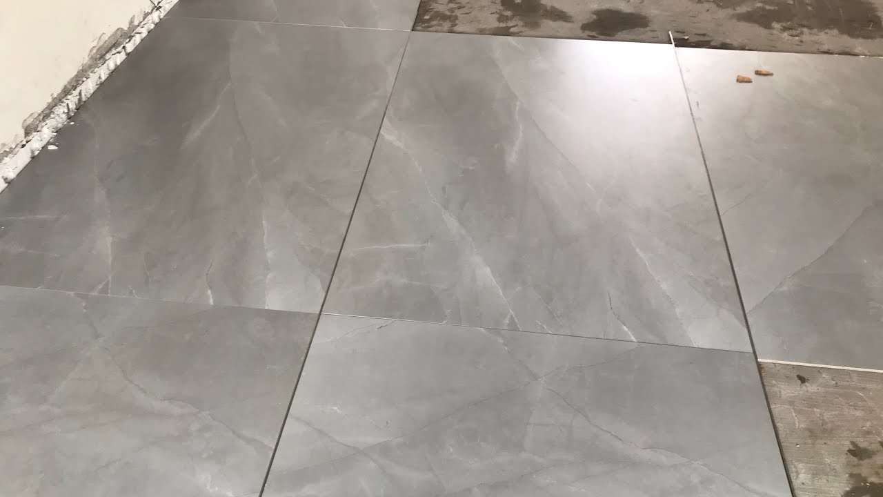 32”64” Tile apply fittings floor - YouTube