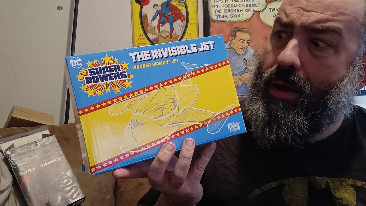 WONDER WOMAN INVISIBLE JET! MCFARLANE SUPER POWERS UNBOXING!!! - YouTube