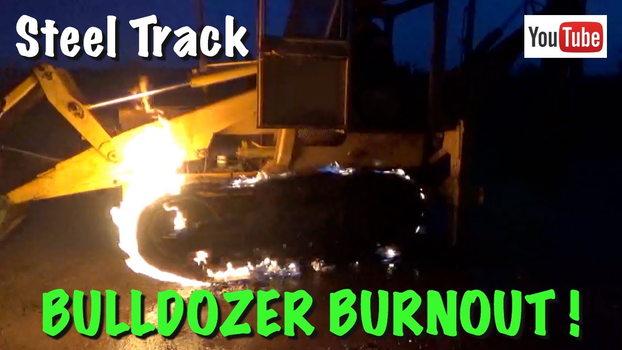 STEEL TRACK BURNOUT ! - YouTube