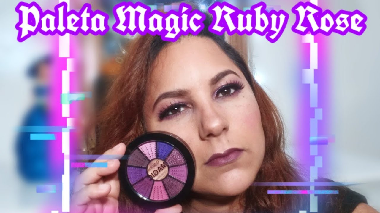 MAQUIAGEM ROXA/PALETA MAGIC RUBY ROSE - YouTube