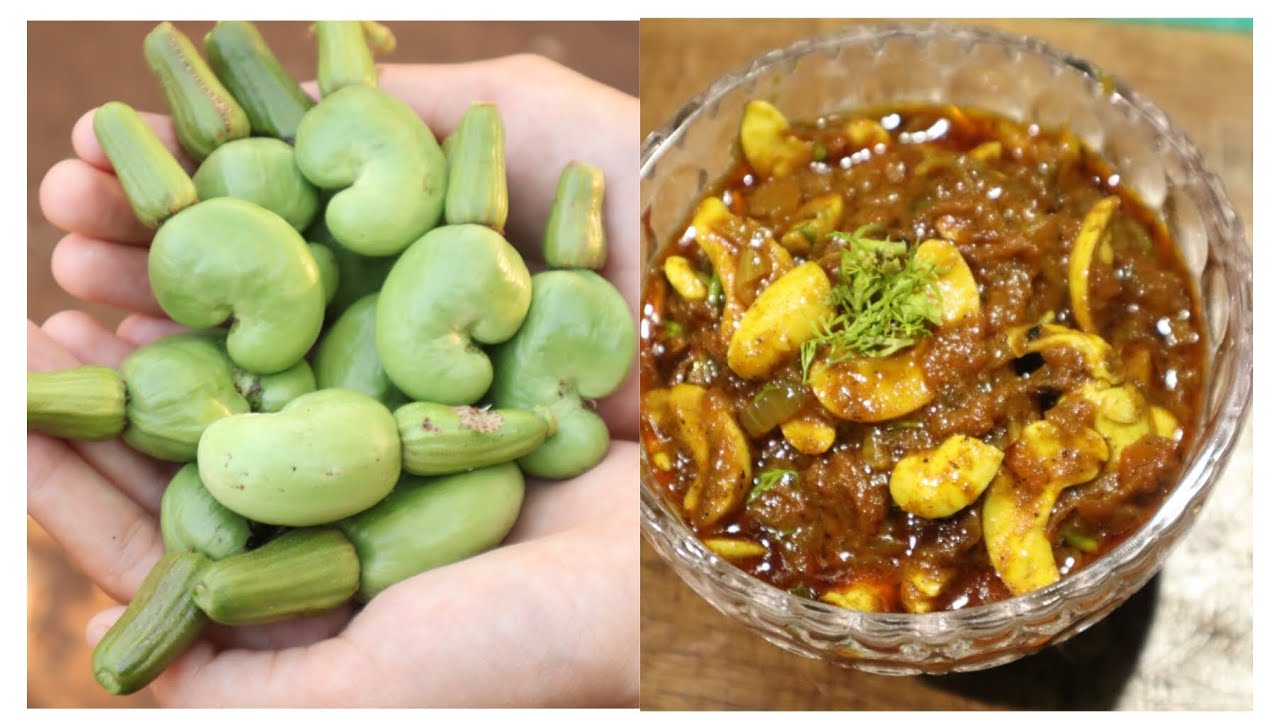 Traditional olya kajuchi bhaji |Tender cashew nuts gravy | काजू की ...