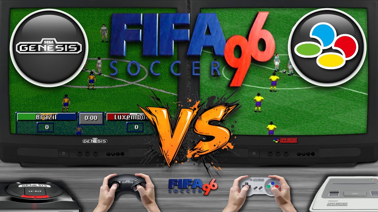 Fifa Soccer 96 🎮 Sega Genesis vs Super Nintendo | Side-by-Side ...