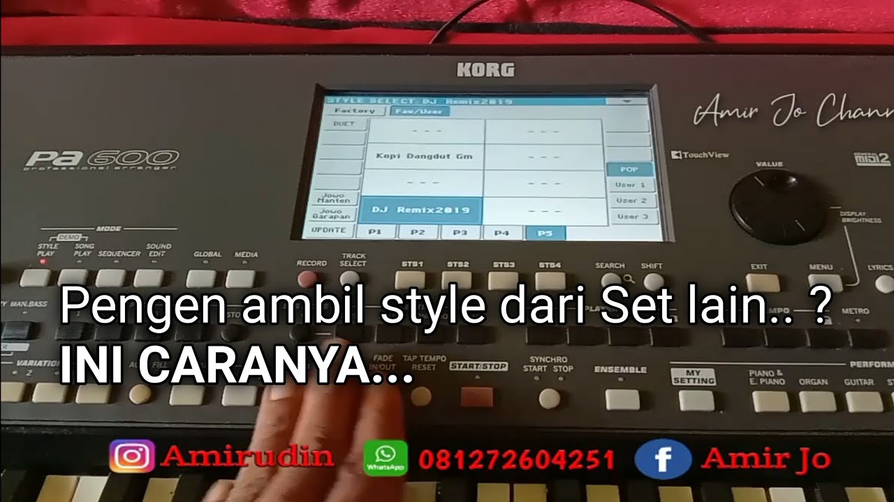 Cara mengambil style dari set lain - YouTube