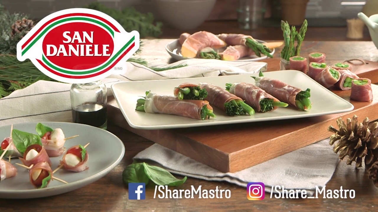 Easy Holiday Appetizers with San Daniele Prosciutto - YouTube