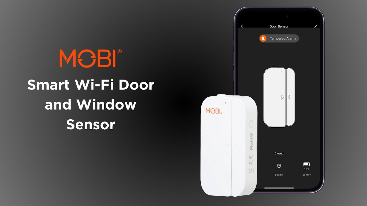 MOBI Smart Wi-Fi Door and Window Sensor | Usage & Setup - YouTube