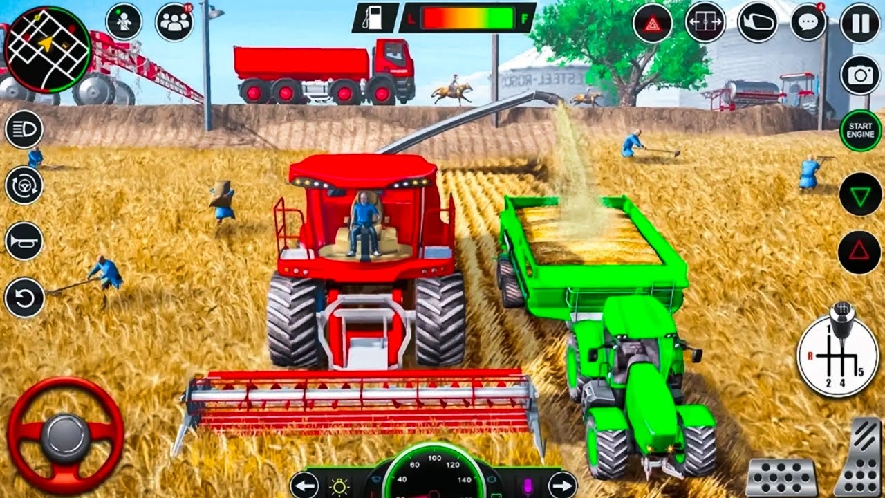 Real Tractor Driving Game 3D - Farming Combine Harvester Simulator 2025 ...