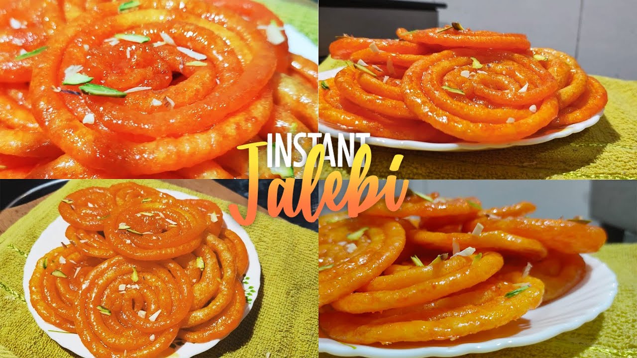 Instant Jalebi Recipe | How to Make Jalebi At Home | Lockdown Recipe ...
