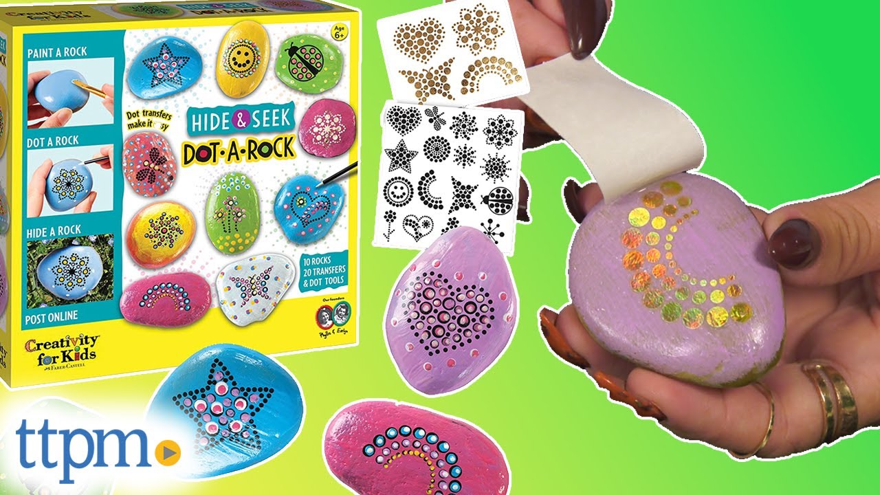 Creativity for Kids Hide & Seek Dot-A-Rock - YouTube