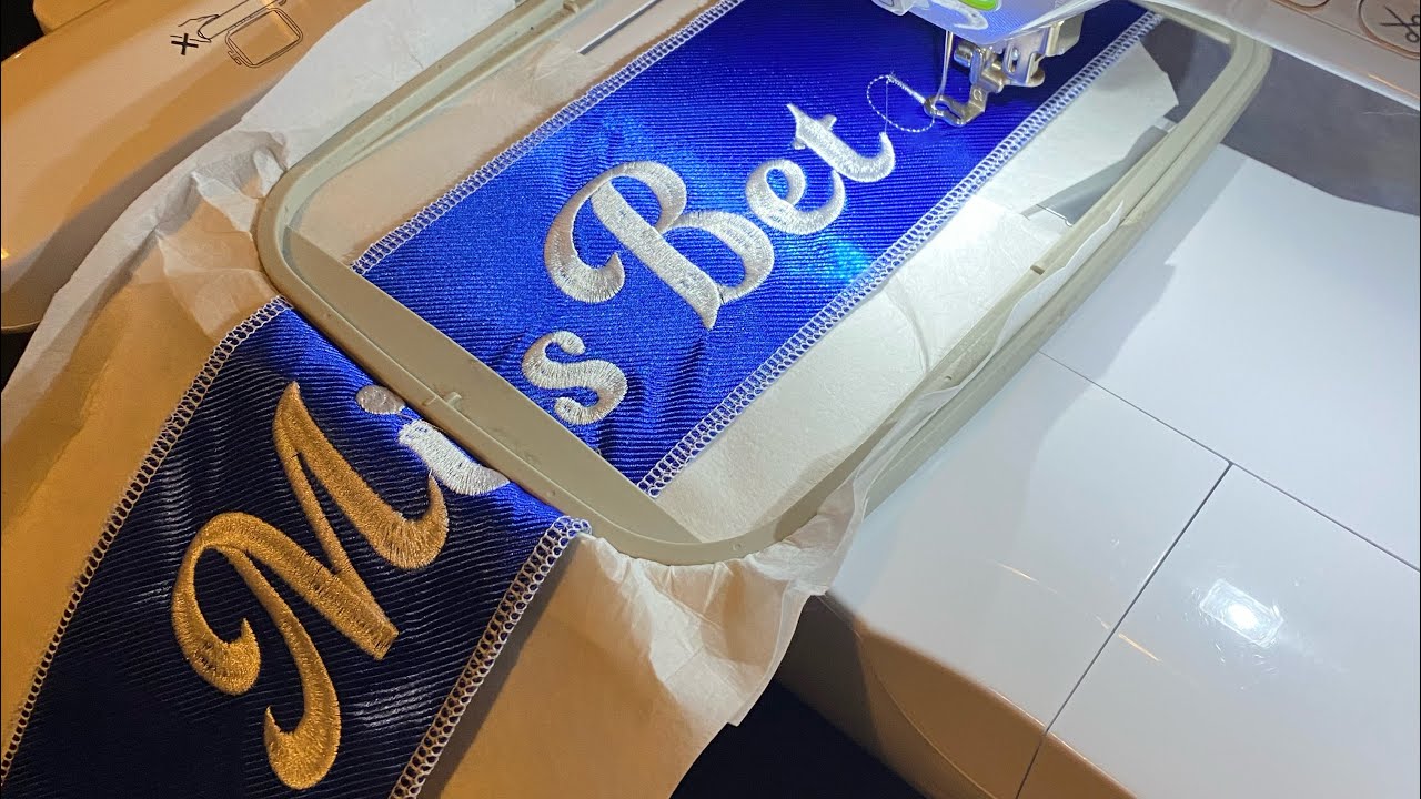 DIY: Making Pageant Sash - PE800 - YouTube