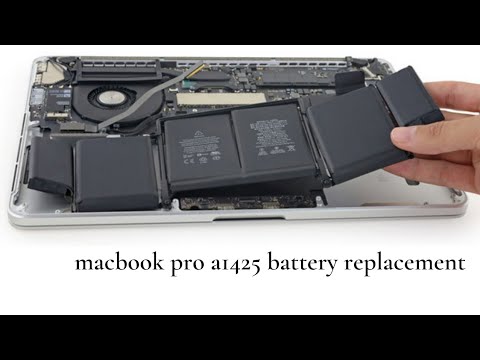 macbook pro a1425 battery replacement - YouTube