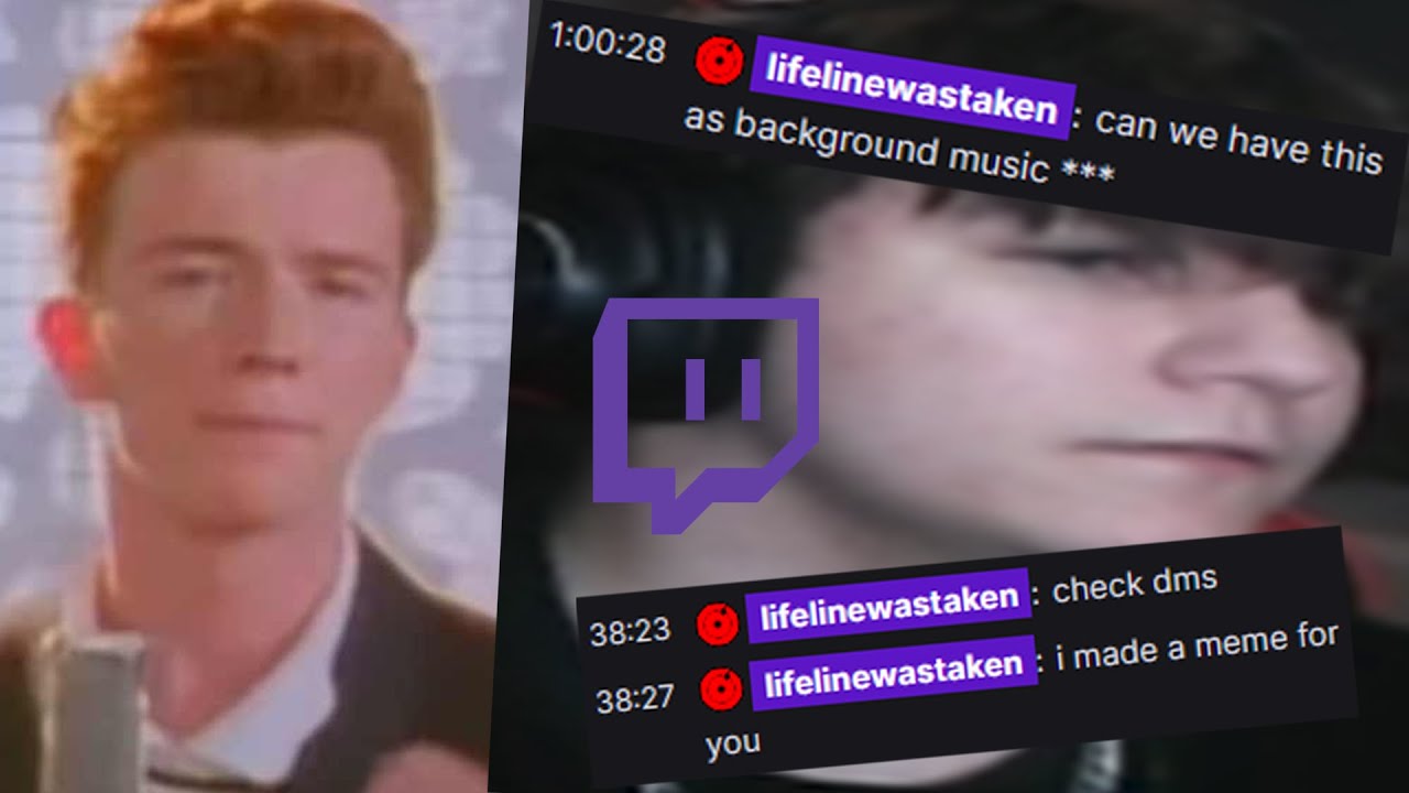 rickrolling a fudgy gaming admin on twitch - YouTube