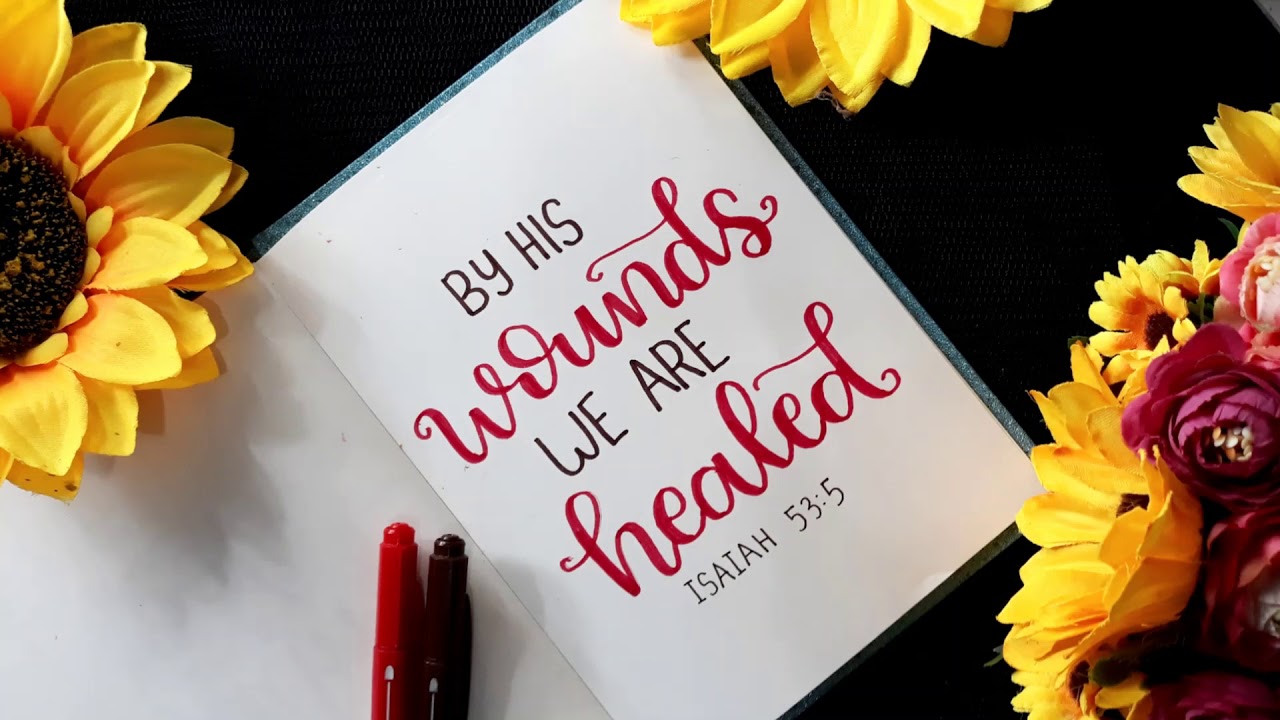 BIBLE VERSE CALLIGRAPHY FOR BEGINNERS | EJ Arts and Crafts - YouTube