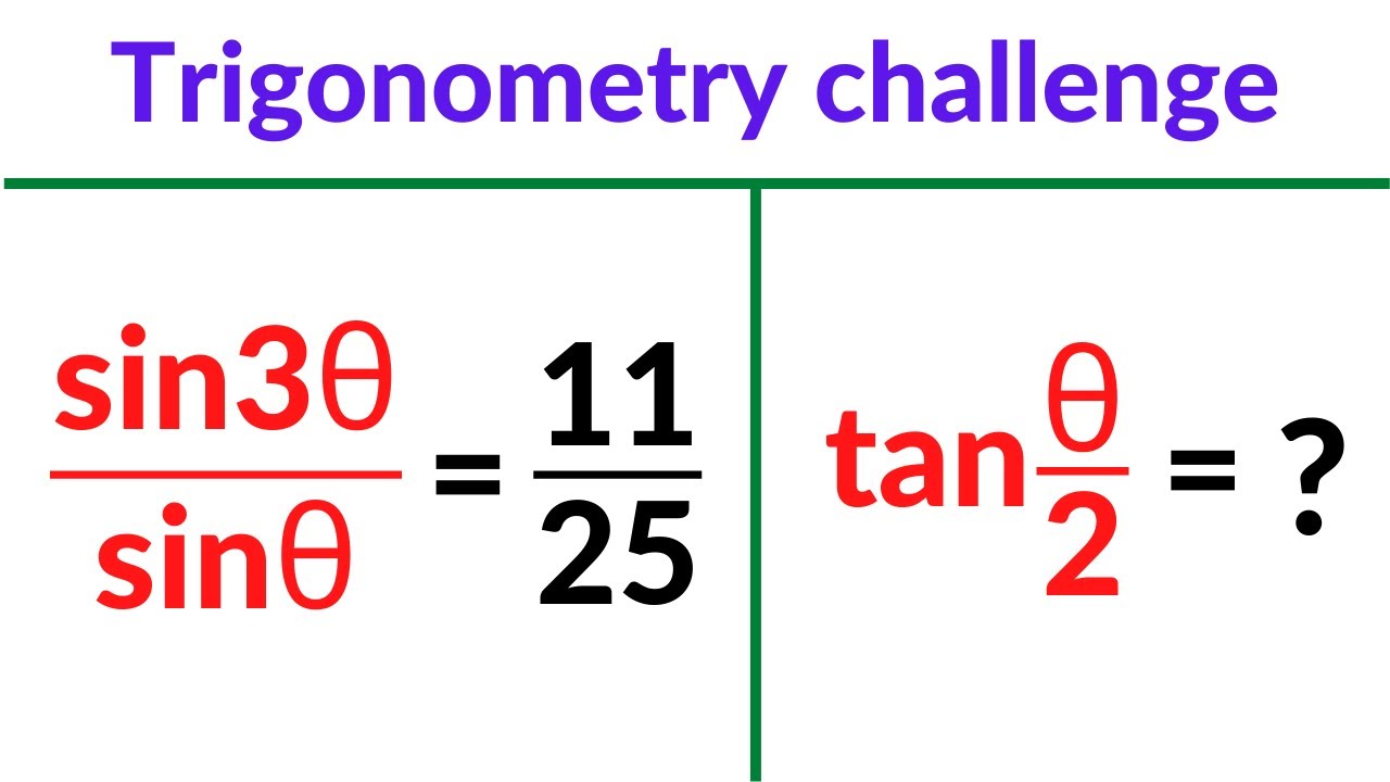 A Nice Trigonometry Challenge - YouTube