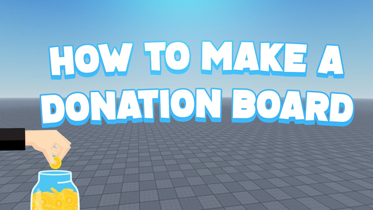 How to make an advance Donation Board Roblox Studio 2023 - YouTube