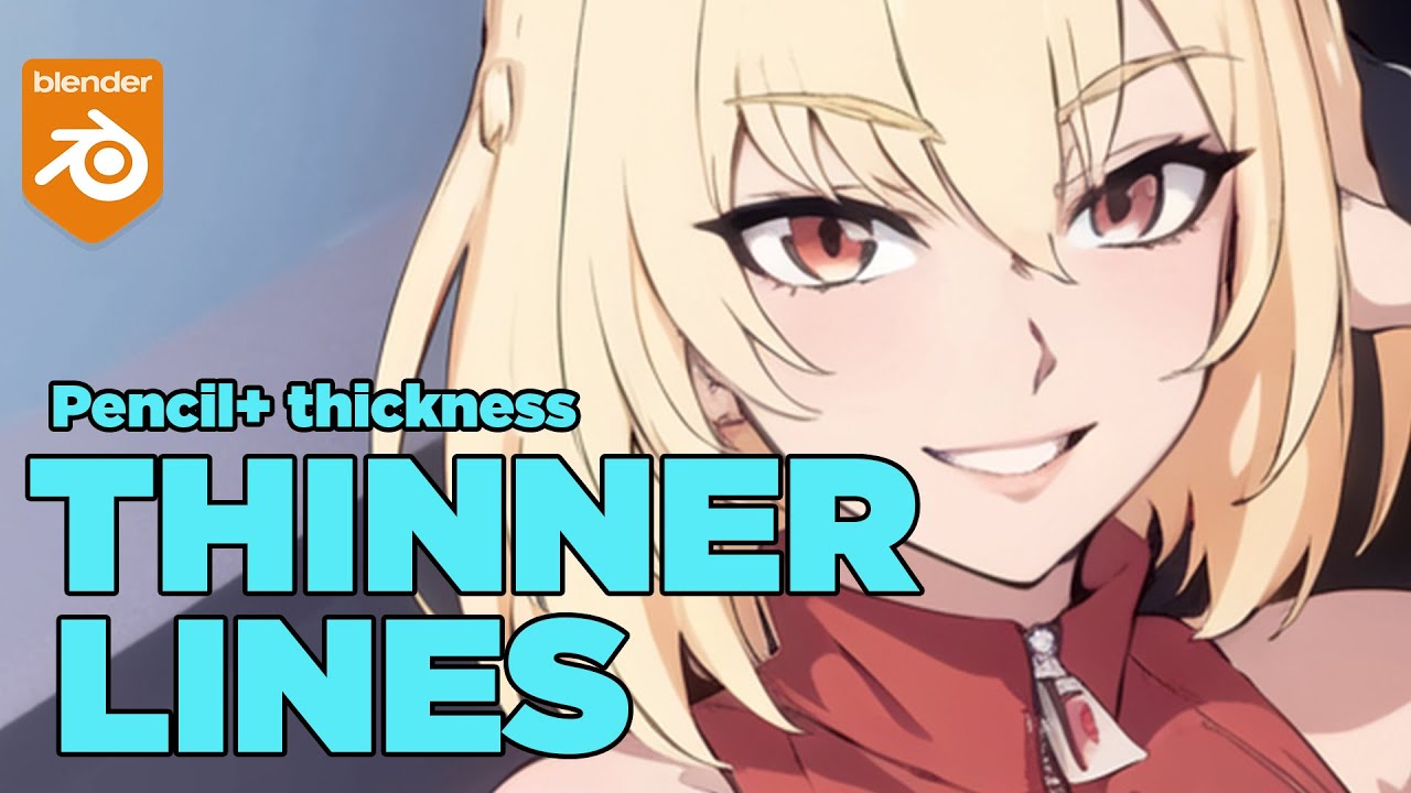 Level Up Your Art: Unleashing Thinner Lines with Blender Pencil+ - YouTube