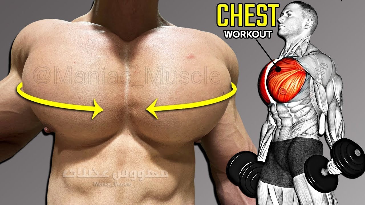 DUMBBELL CHEST WORKOUT AT HOME | NO BENCH NEEDED! - YouTube