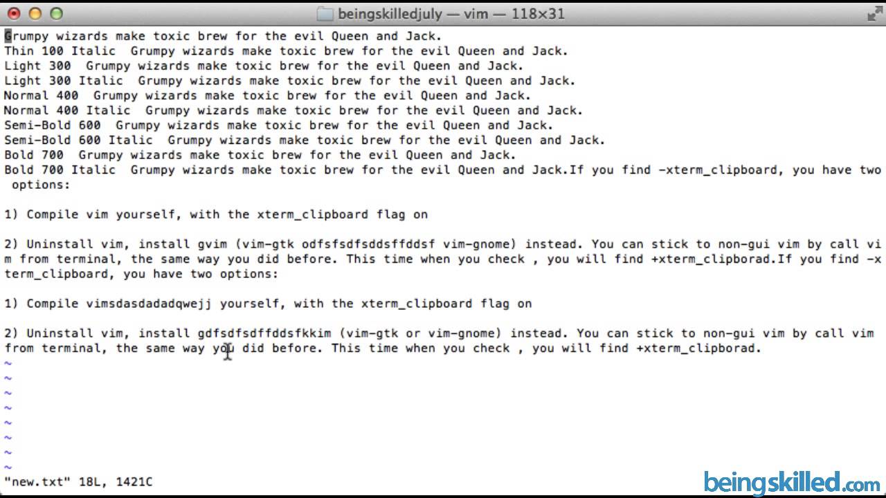 How to see line numbers inside a file while using Vi : Vim Editor ...