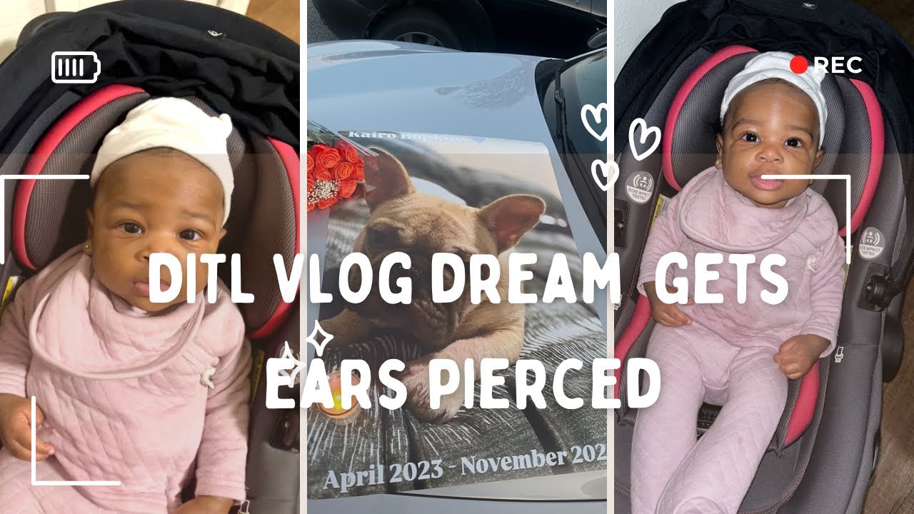 Dream gets ears pierced | Claire’s ear piercing for babies | Ballon ...