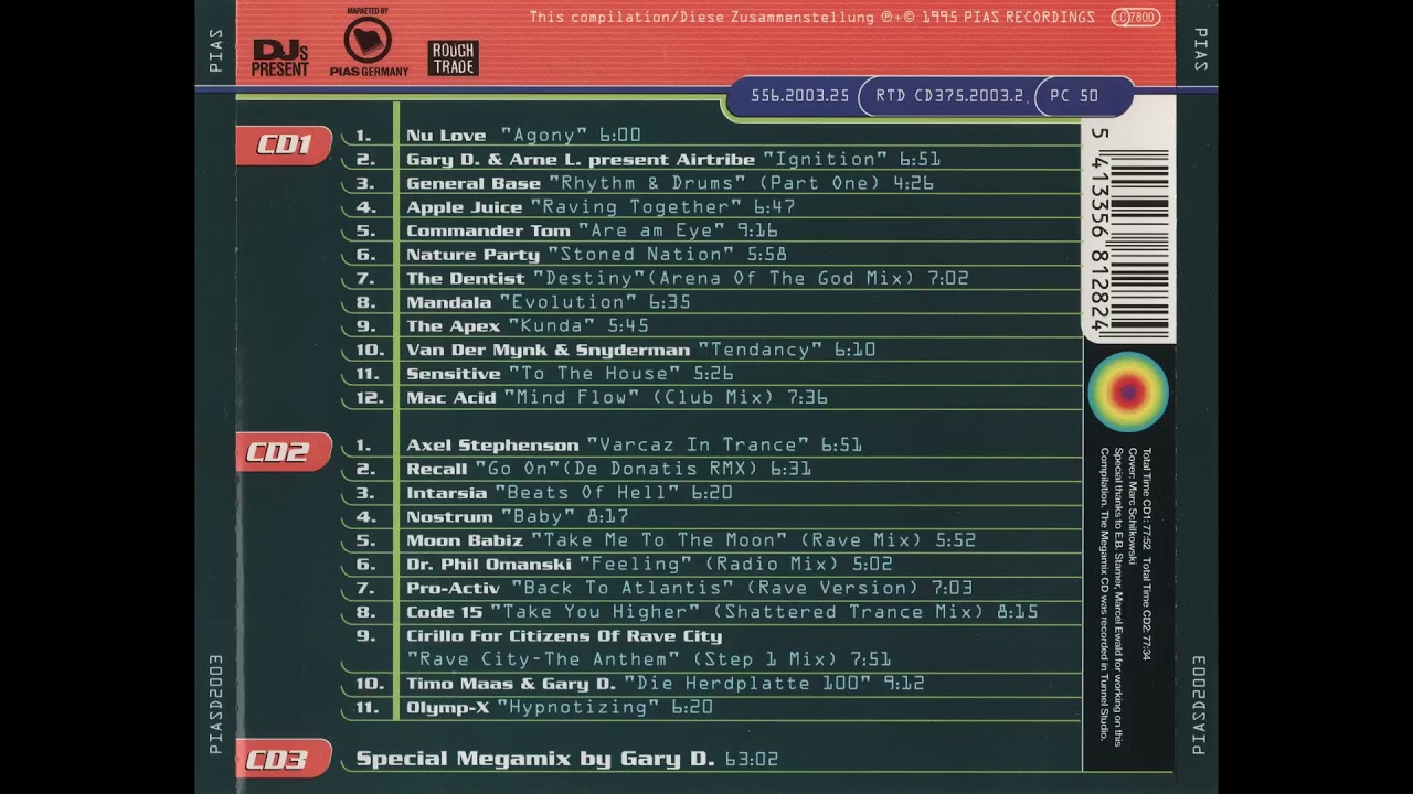 Gary D presents D.Trance 1 (1995) (CD1) - YouTube