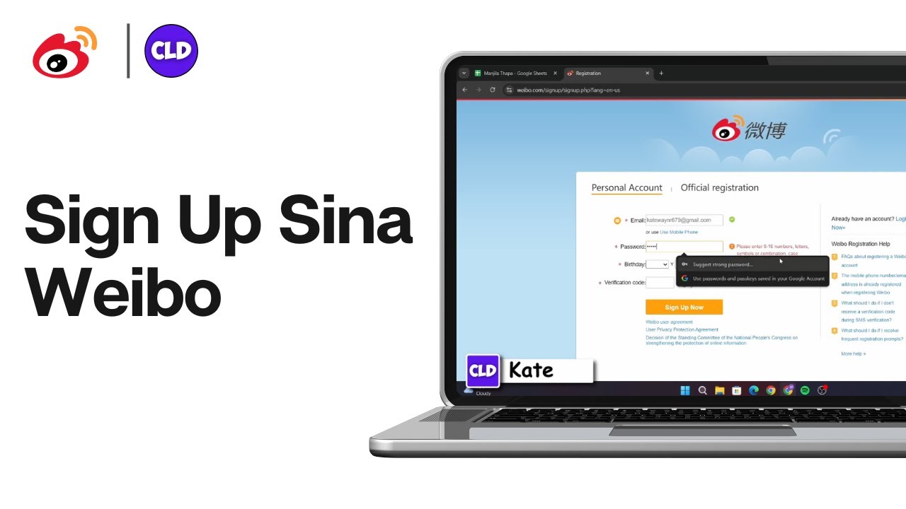 Sign Up Sina Weibo (2024) | How To Create Weibo Account | Weibo Sign Up ...