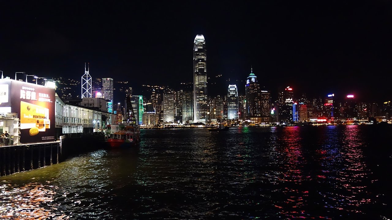 Star Ferry Night-Time Crossing - Full Journey - Stunning Views - YouTube