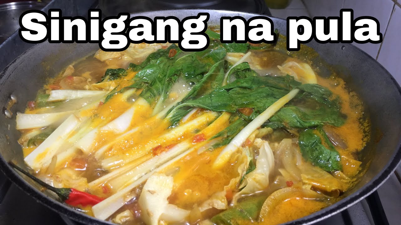 Magluluto ako ng KAKAIBANG SNINGANG | SINIGANG NA PULA | sobrang sarap ...