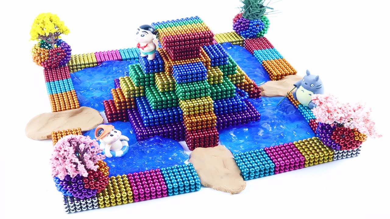 DIY - How To Make Rainbow Mexico Chichen Itza With Magnetic Balls ...