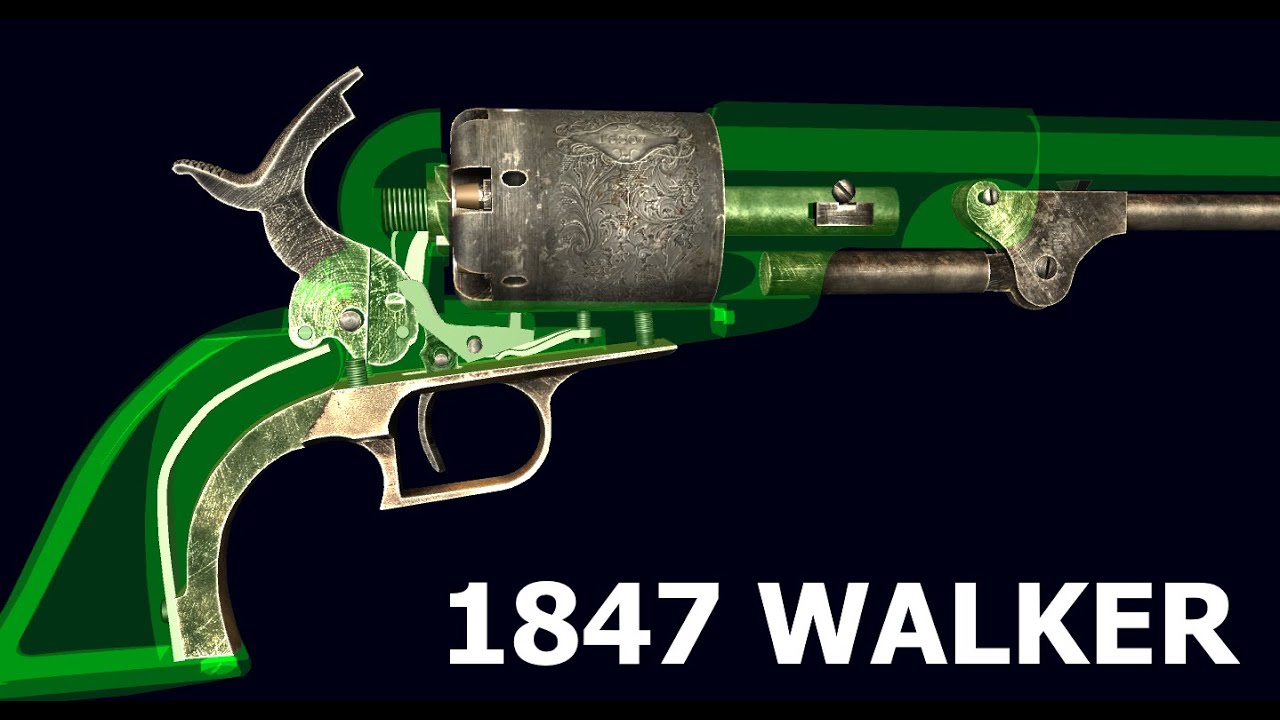 How a 1847 Colt Walker Revolver Works - YouTube
