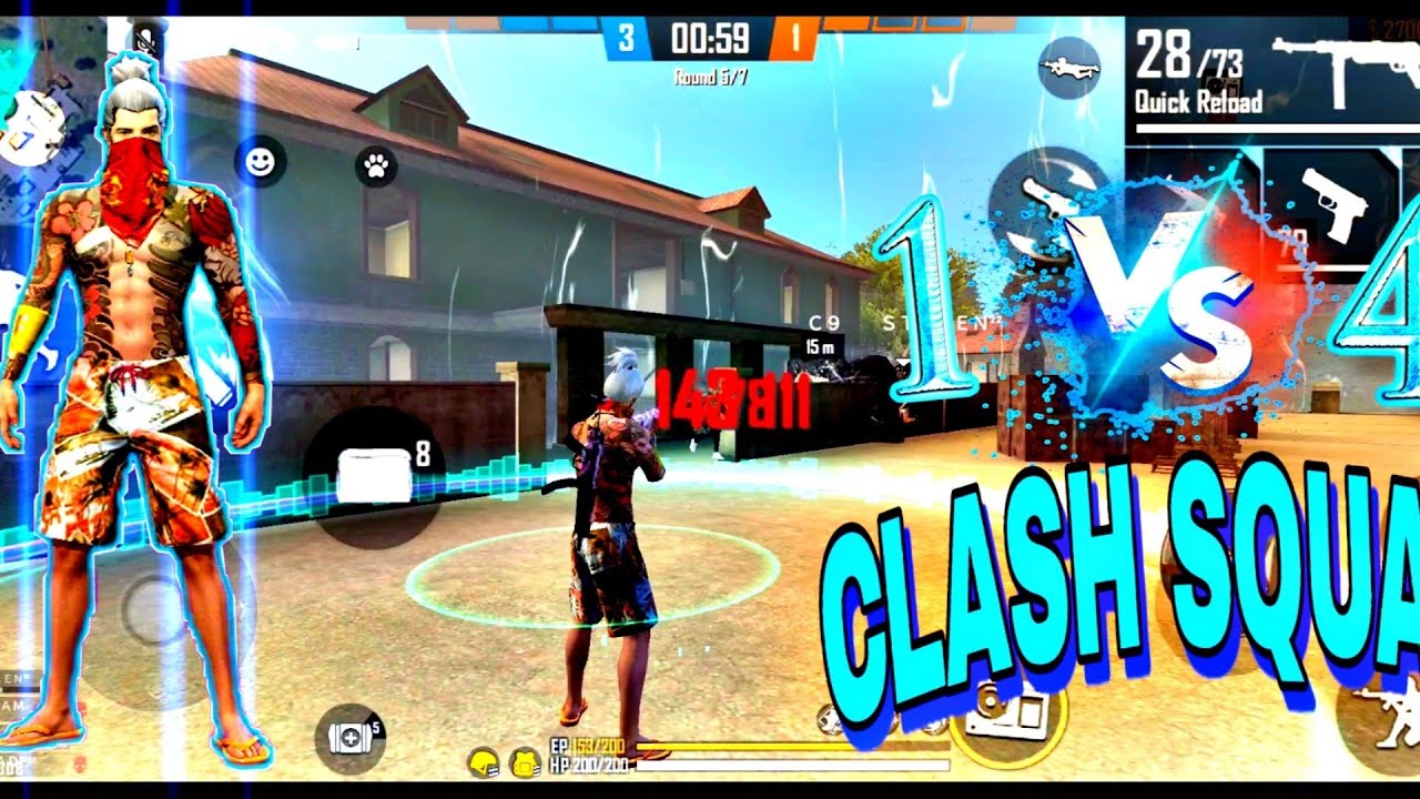 #MOUAD-YT GAME PLAY CLASH SQUAD 1VS4 16 KILL - YouTube