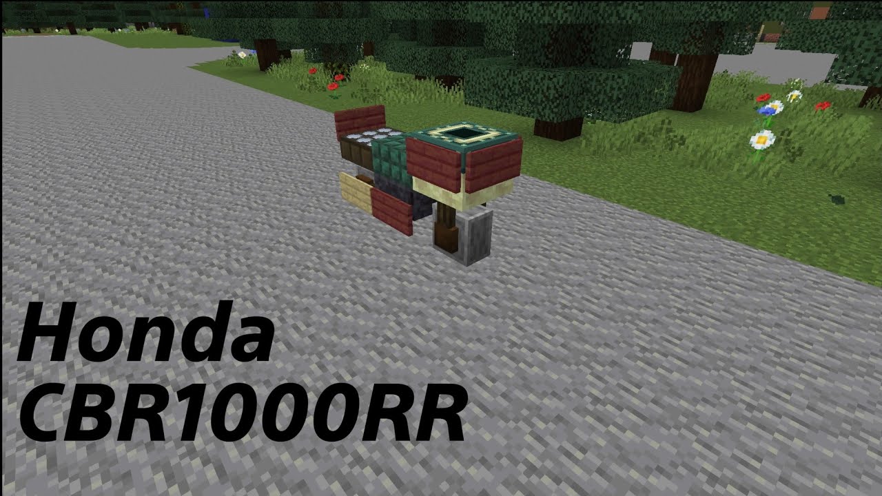 How To Build The Honda CBR1000RR In Minecraft (1.5:1) - YouTube