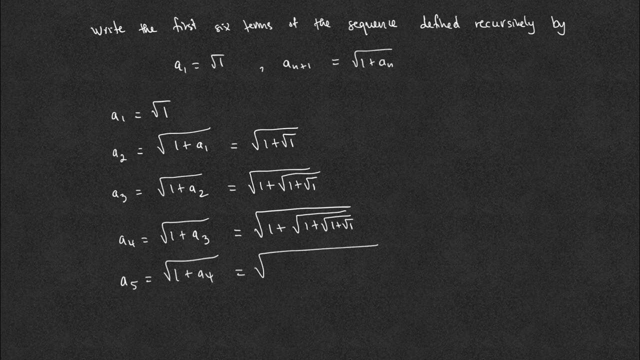 Calc2s1101b recursive square root - YouTube