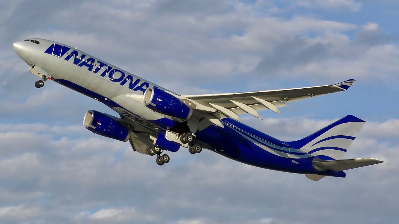 [4K] FIRST EVER National Airlines A330-200 Takeoff at MSP Airport - YouTube